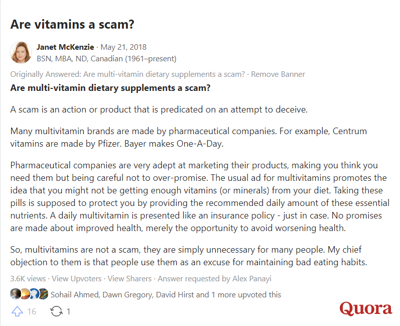 Vitamin Supplements: Worthless or Essential? – The Doctor's Note